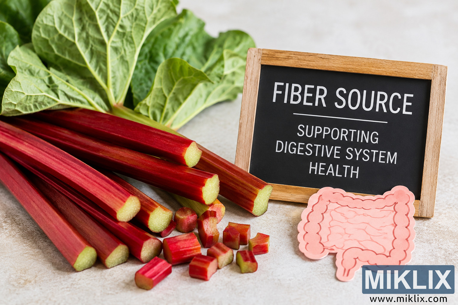 Image: Fresh Rhubarb as a Natural Fiber Source Supporting Digestive ...